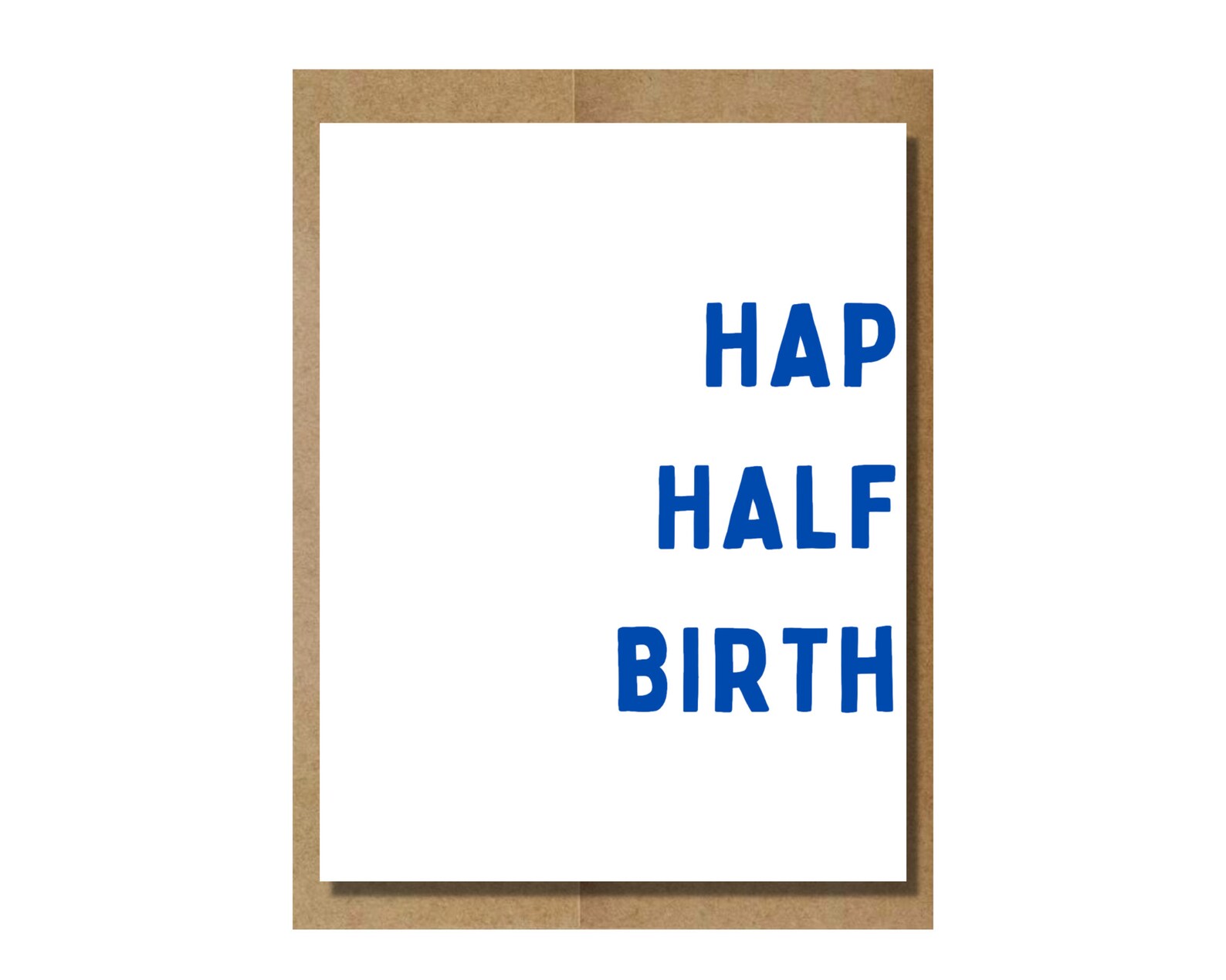 Half Birthday Card With Half the Words for Friend Who - Etsy