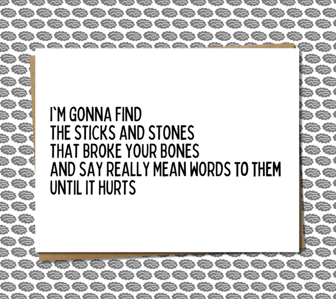 Funny Greeting Card for Someone With a Broken Bone - Get Well Soon Card ...