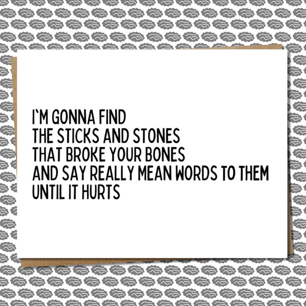 Get Well Soon Broken Leg Card - Etsy