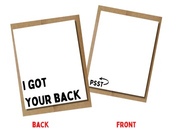 I Got Your Back Card - Etsy