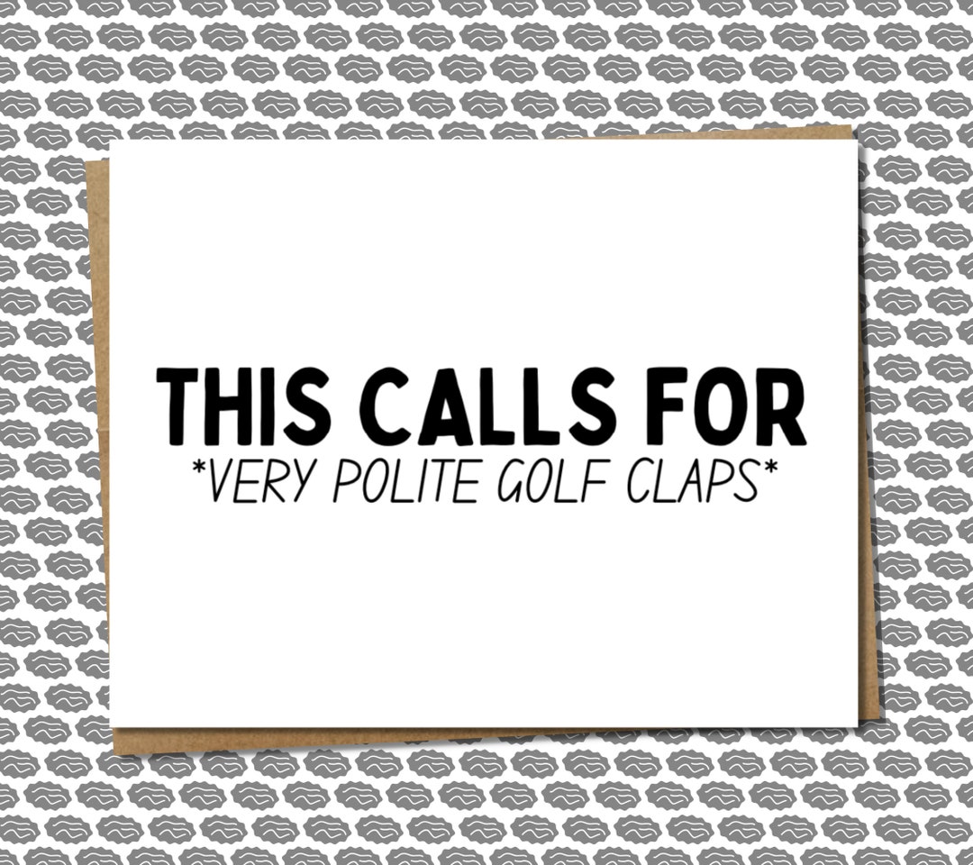 Golf Greeting Card | Golf Birthday Card | Funny Golf Card | Golf ...