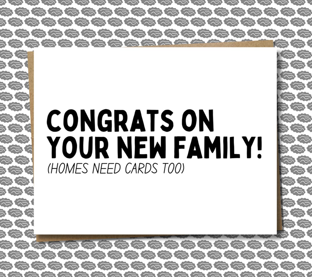 Funny Housewarming Card (because Homes Need Cards Too) | Unique ...