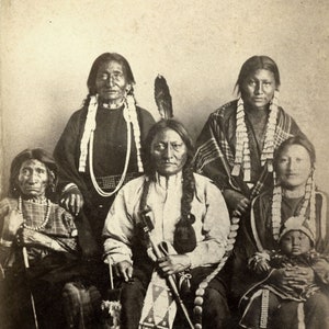 5x7 Chief Sitting Bull Fanily PHOTO Portrait Lakota Indian, Battle of ...
