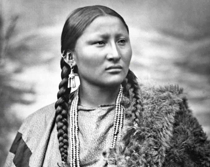8x10 Female War Chief Pretty Nose PHOTO Fought Battle of Little Bighorn ...