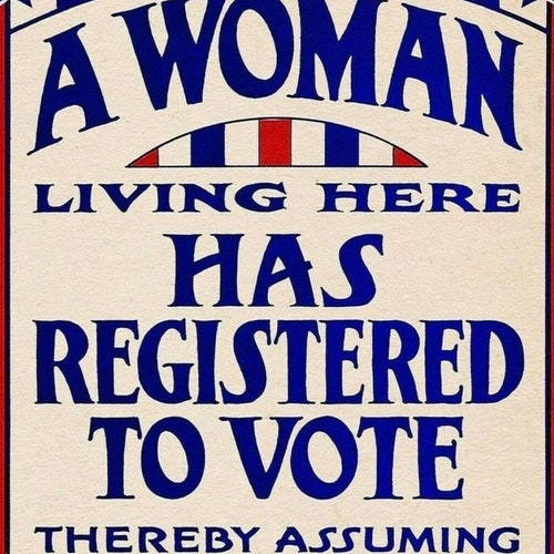 5x7 Womens Suffrage Vote Poster PHOTO Retro 1916 Woman Right - Etsy