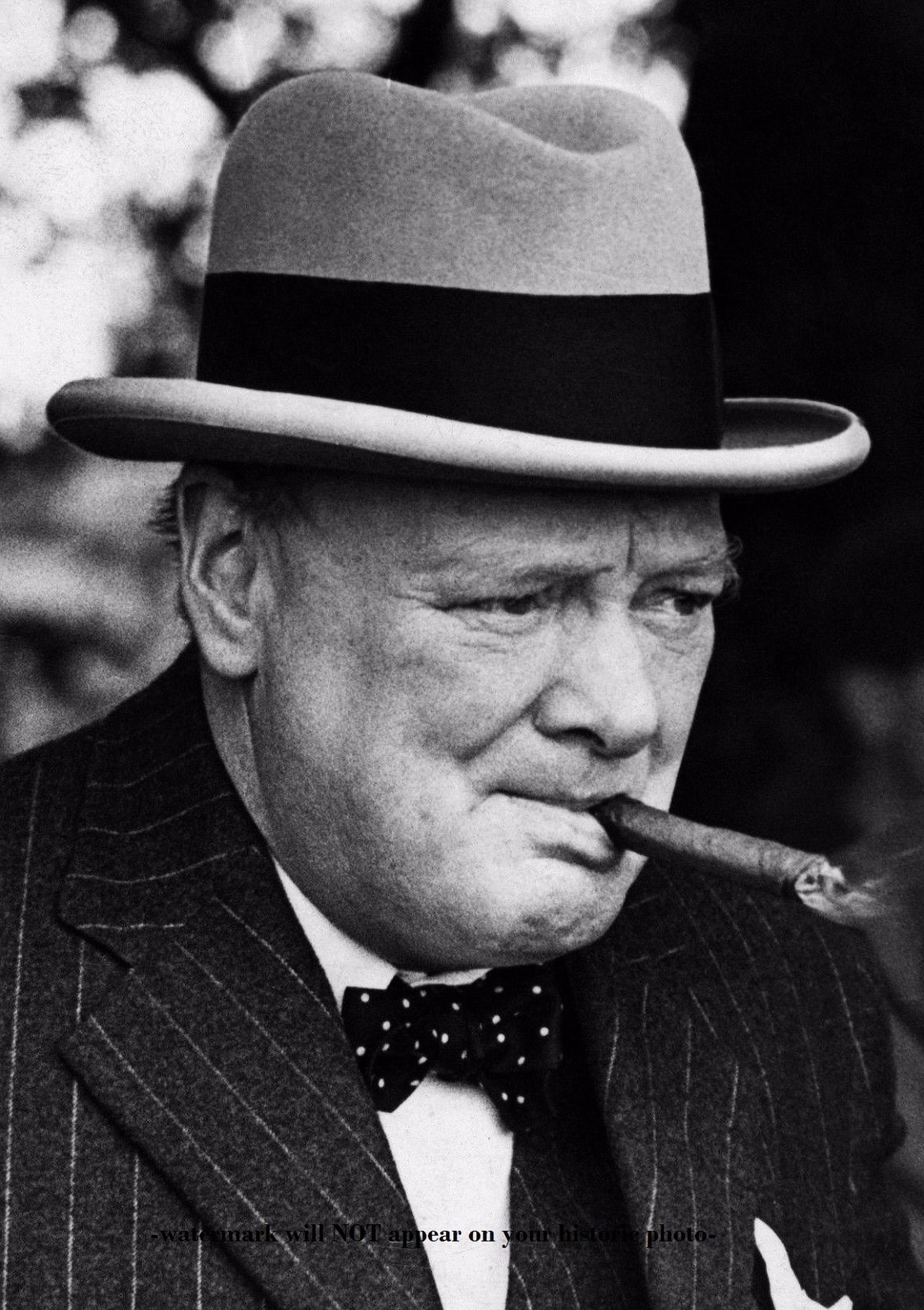 5x7 Winston Churchill Smoking Cigar PHOTO British Prime - Etsy