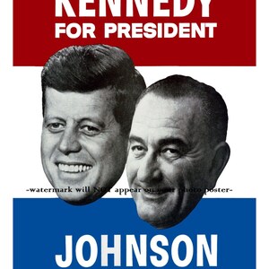 8x10 John F Kennedy Campaign Poster PHOTO Art Print Sign President ...