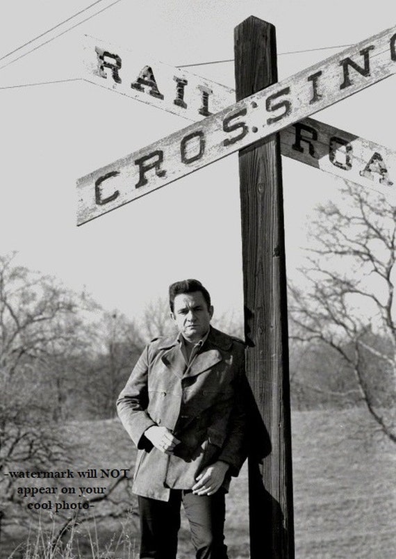 5x7 Amazing Johnny Cash RAILROAD CROSSING PHOTO Arkansas - Etsy