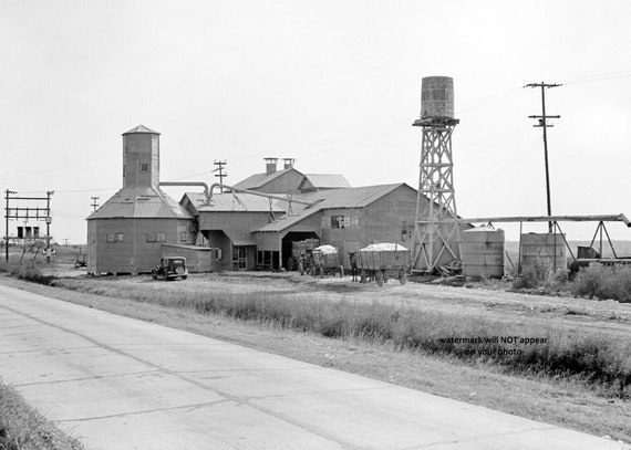 5x7 1936 Cotton Gin Barn PHOTO Great Depression Farmers Cotton - Etsy