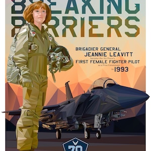 8x10 First Female Fighter Pilot Poster PHOTO US Air Force Woman Women's ...