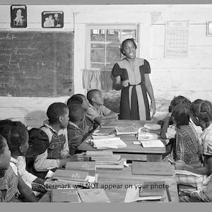 5x7 1941 African American School PHOTO Black Children Teacher ...