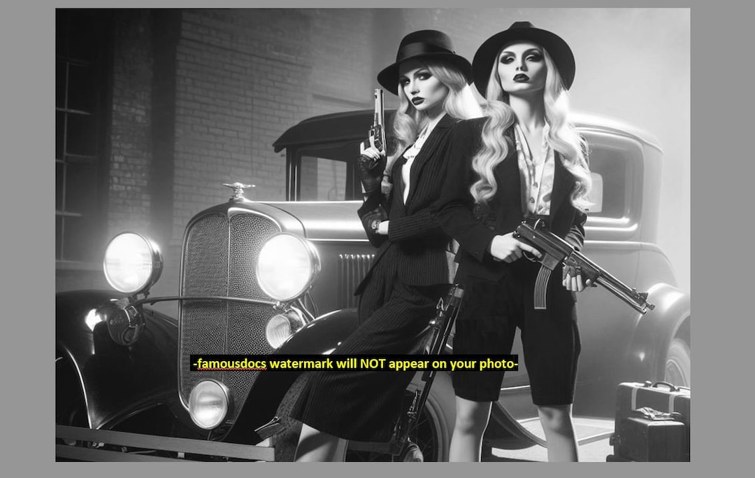 Sexy Prohibition Bootleggers PHOTO Gangster Girls Art Print Speakeasy ...