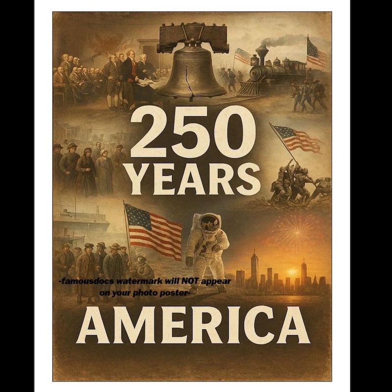 America 250 Posters - Etsy
