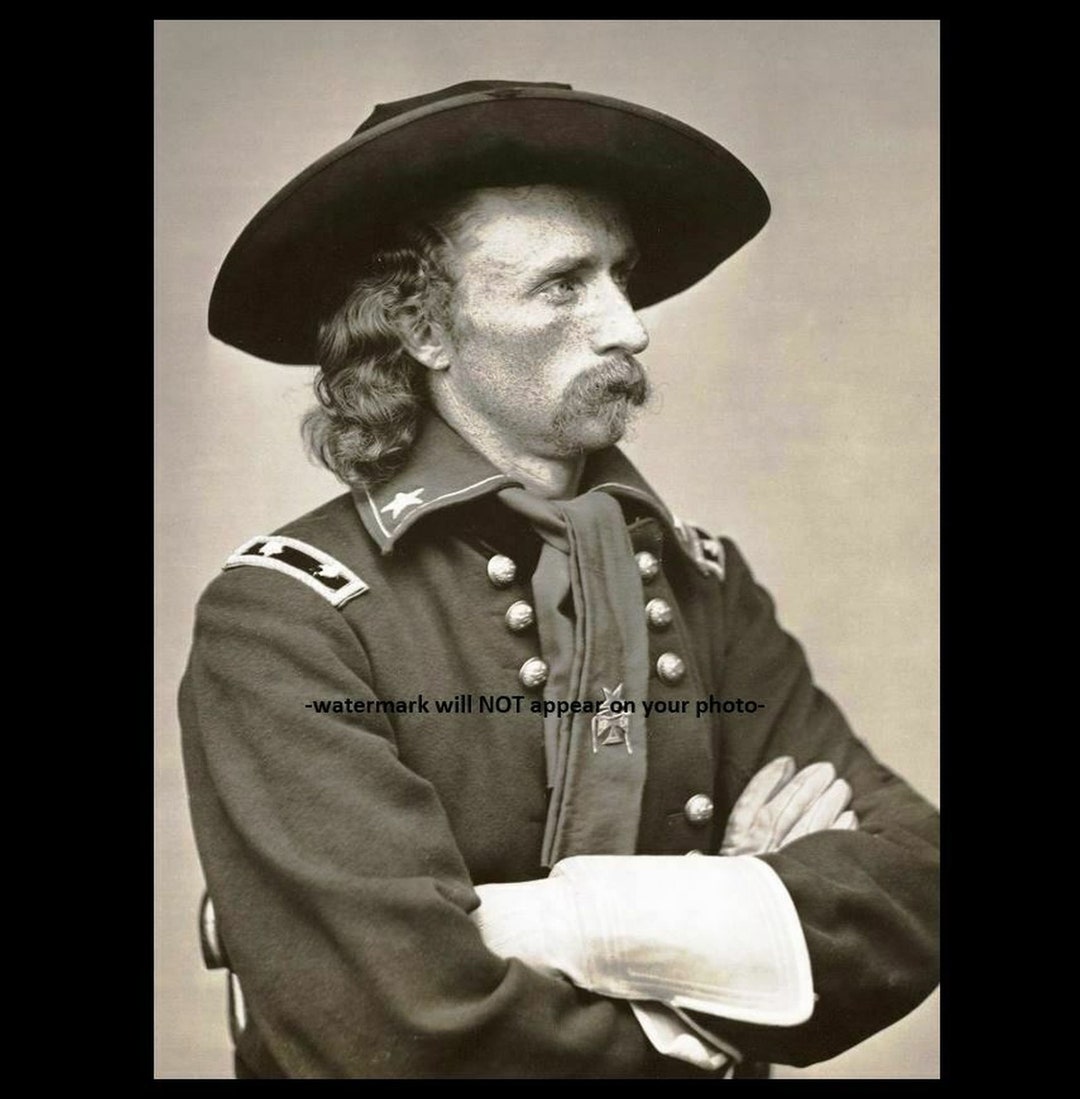 8x10 1865 George Armstrong Custer PHOTO Major General Portrait Battle ...