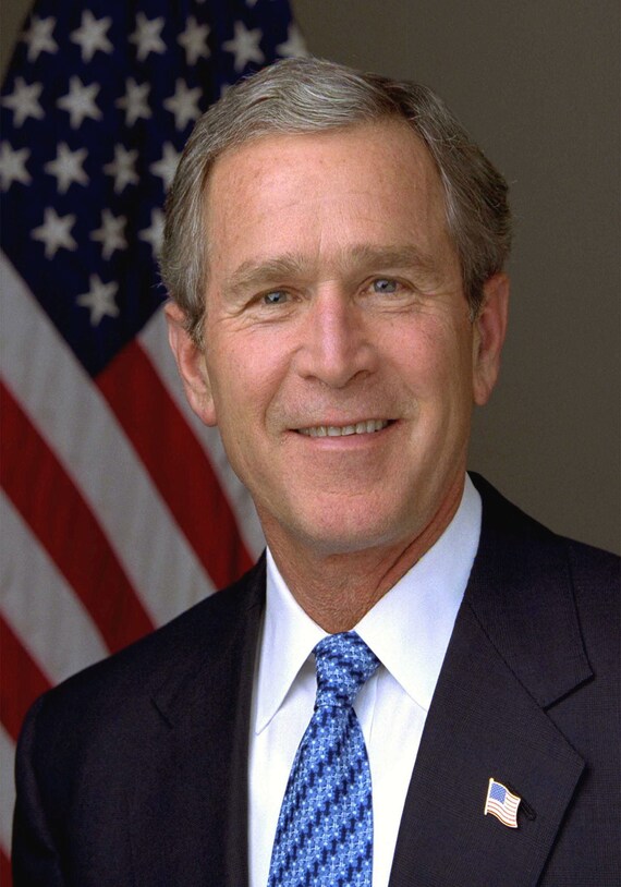 George W Bush Official Portrait PHOTO Art Print US President - Etsy