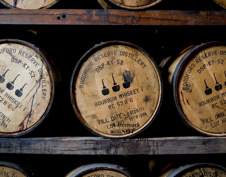 11x14 Bourbon Barrels Aging Poster PHOTO Woodford Reserve - Etsy