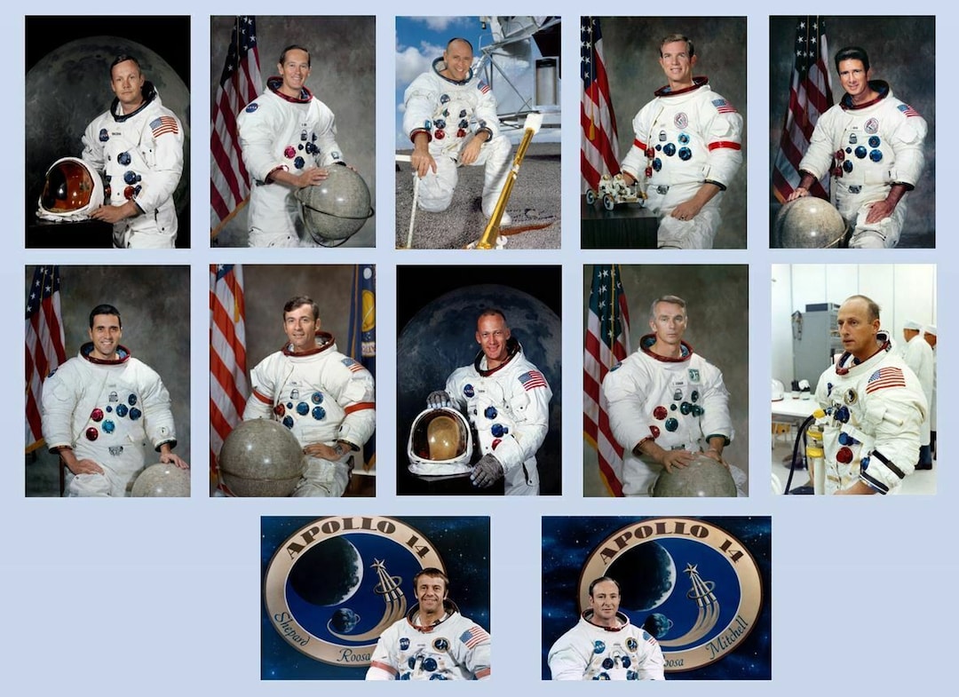 HUGE LOT of 12 Apollo Photos, All Astronauts Who Walked on Moon Lot ...