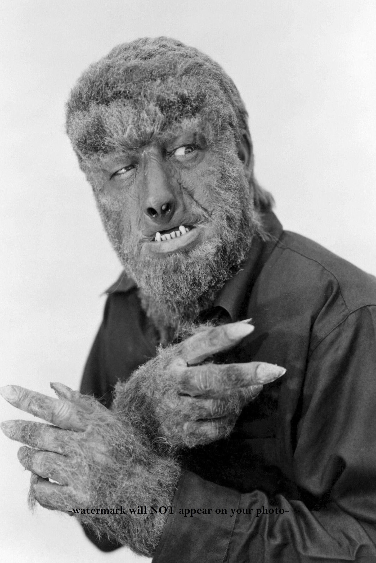 4x6 Wolf Man PHOTO Wolfman Monster Scary Creepy Weird Movie Horror - Etsy