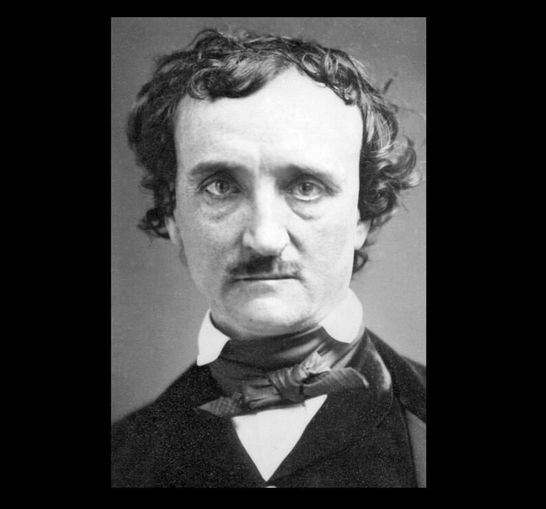 4x6 Spooky Edgar Allan Poe PHOTO Scary Creepy Freaky Raven - Etsy