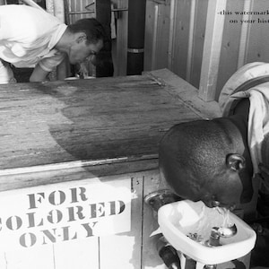 4x6 Black Civil Rights Photo,drinking Fountain Segregation African ...