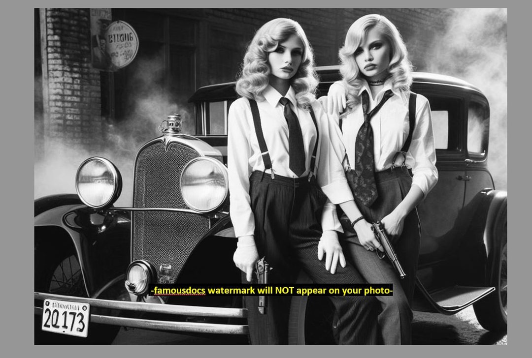 Sexy Prohibition Bootlegger PHOTO Gangster Girls Art Print Speakeasy ...