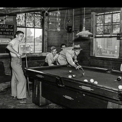 Billiards Champ 1910. Vintage Photo Reproduction Print. Black - Etsy