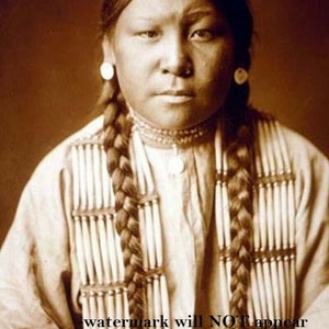 4x6 1879 Buffalo Calf Road Woman Fighter PHOTO Battle of Little Bighorn ...