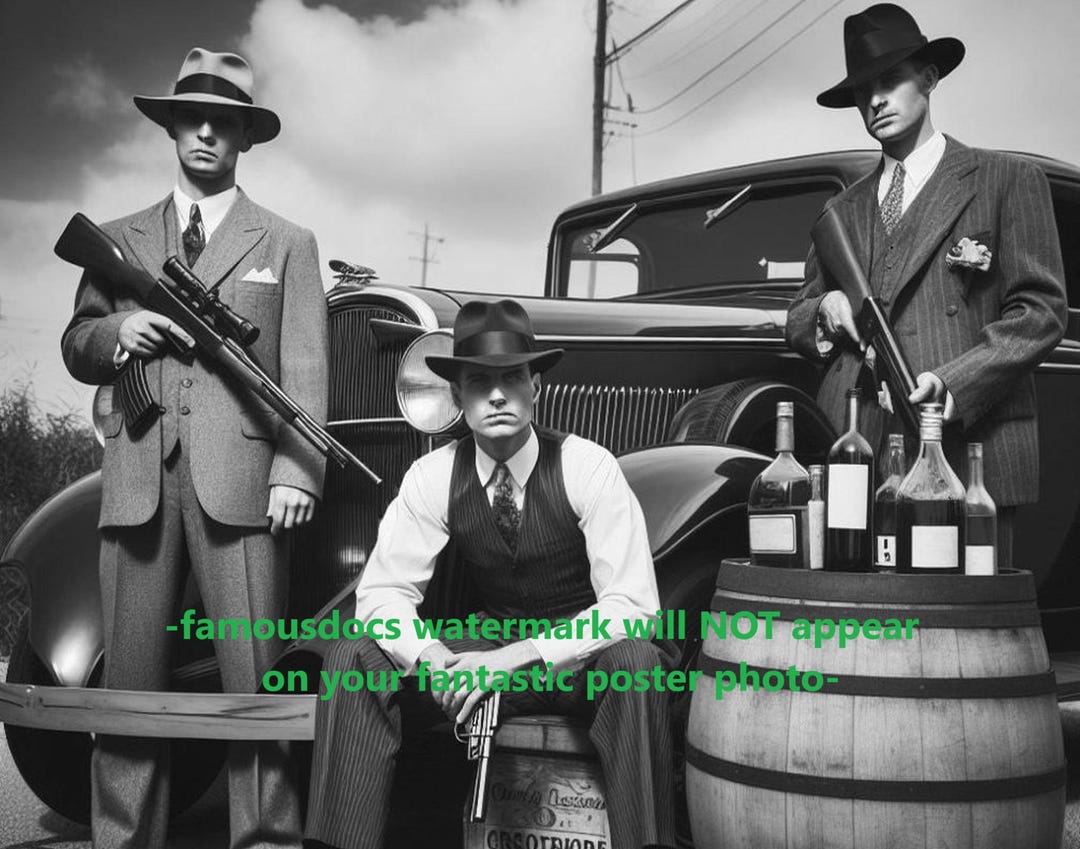 11x14 Prohibition Bootlegger PHOTO Poster Gangsters Whiskey Art Print ...