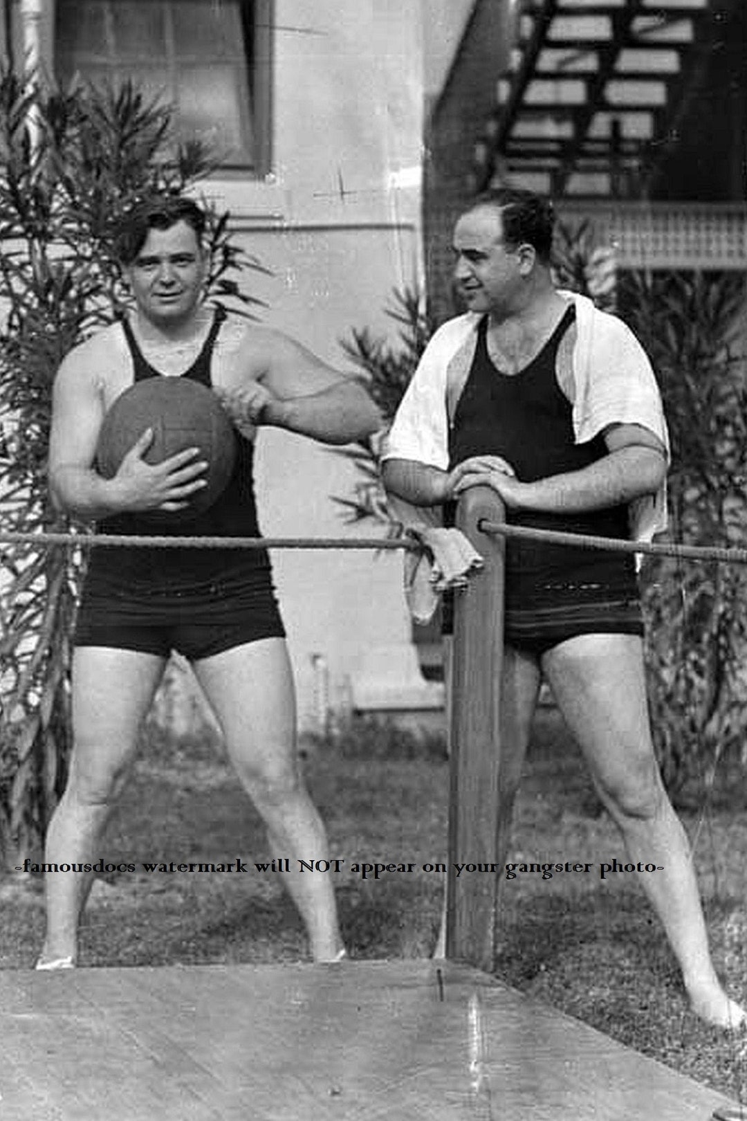 4x6 Rare Al Capone Workout PHOTO Chicago Gangster Great Depression ...