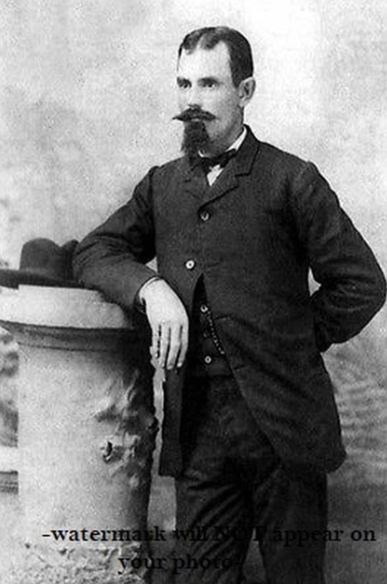 4x6 Rare 1877 Jesse James PHOTO Quantrill's Raiders Wild West Outlaw ...