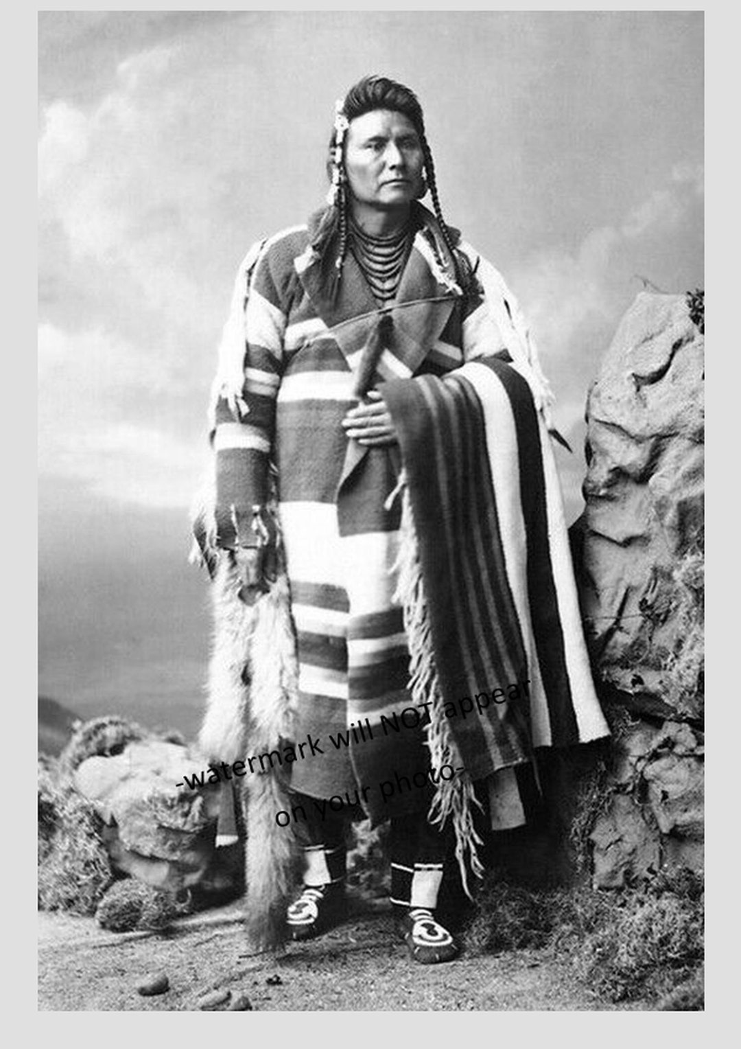 4x6 1877 Chief Joseph PHOTO Nez Perce Indian Native American Warrior ...