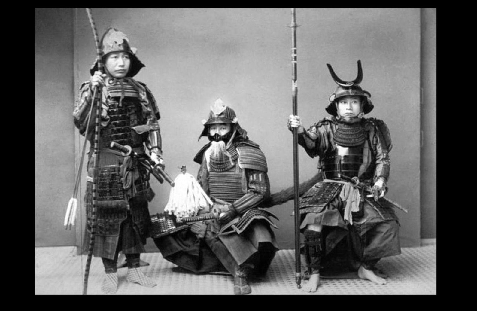 5x7 Japanese Samurai Warriors PHOTO 1860s Sword Dagger Tanto | Etsy