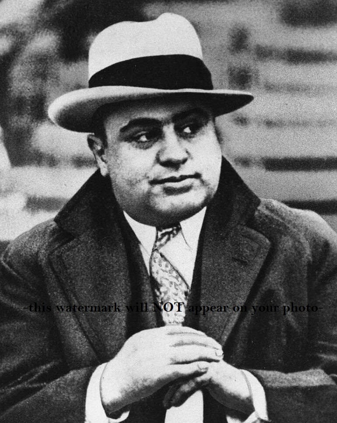 8x10 Al Capone PHOTO Chicago Gangster Cool Hat Poster Art Print 1930s ...