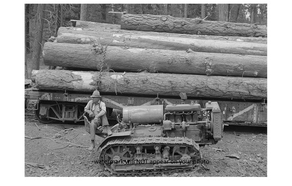 5x7 1942 Vintage Logging Tractor PHOTO Lumberjacks Loggers - Etsy