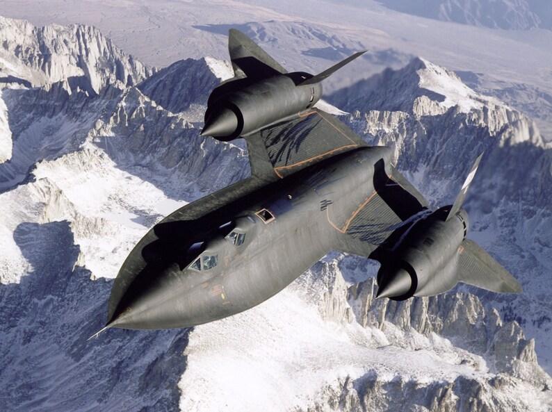 5x7 SR-71 Blackbird PHOTO Air Force Spy Plane USAF Recon Aircraft,1994 ...