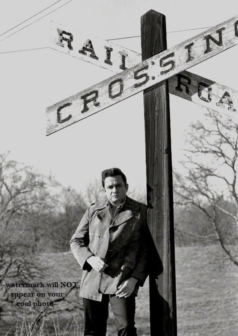 5x7 Amazing Johnny Cash RAILROAD CROSSING PHOTO Arkansas - Etsy
