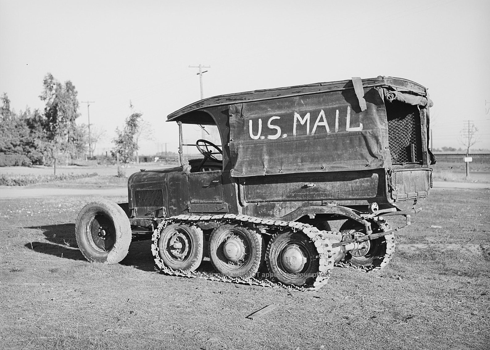5x7 1940 US Mail Truck PHOTO Tractor Mail Delivery Vintage | Etsy