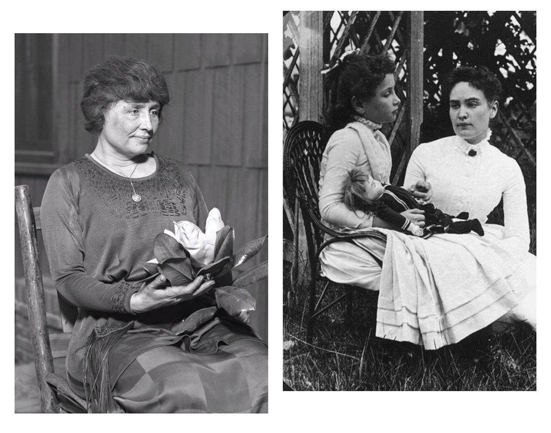 Helen Keller PHOTO Lot, 2 Photos, Womens Rights Suffrage Disabilities ...