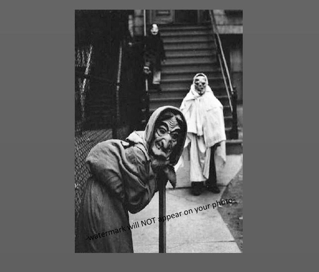 4x6 Creepy Halloween PHOTO Mask Freak Scary Child Kids Weird Bizarre ...