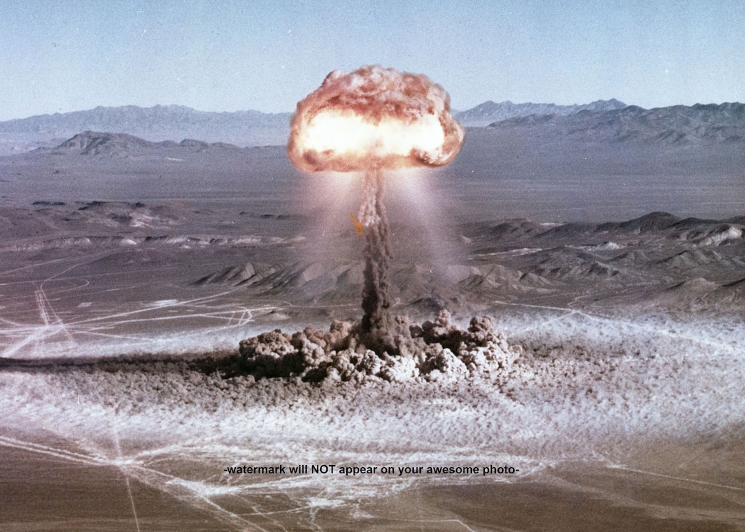 11x14 First Nuclear Bomb Test From a Jet PHOTO Poster Atomic Weapon ...