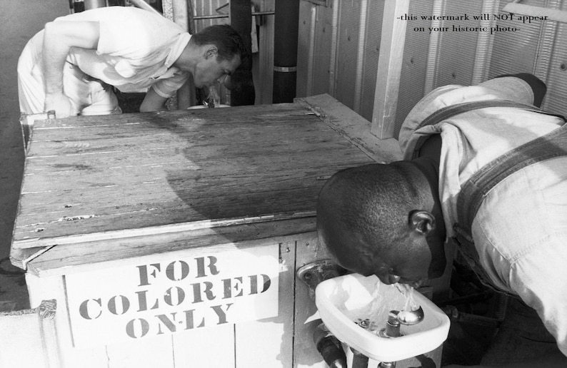 4x6 Black Civil Rights Photodrinking Fountain Segregation - Etsy