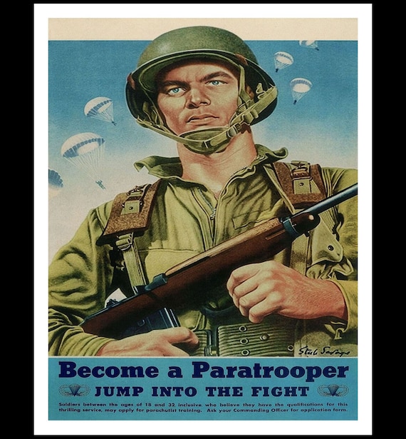 Wwii Paratrooper Art