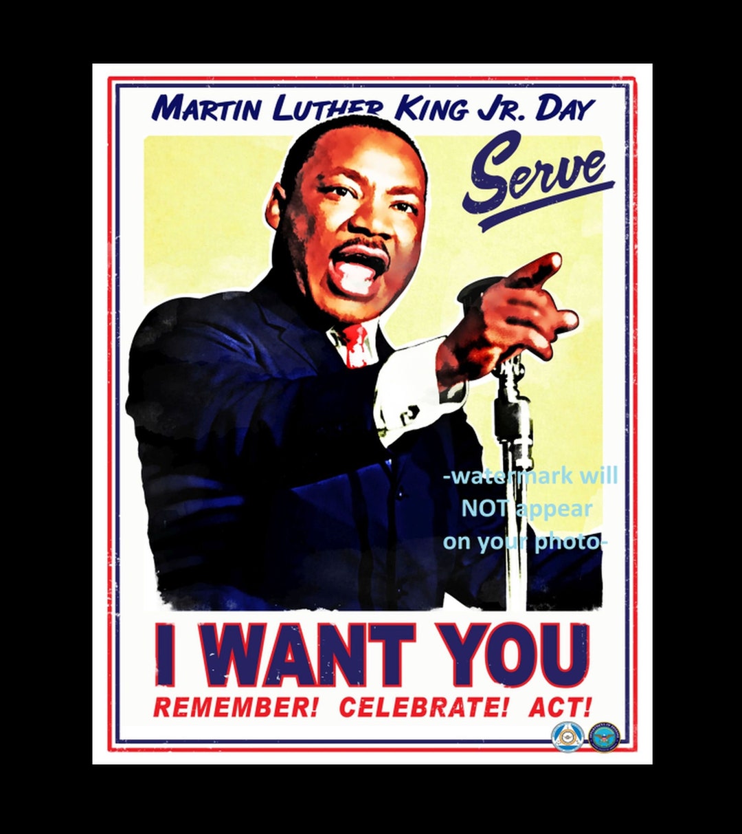 8x10 Black History Month PHOTO Black Civil Rights Martin Luther King Jr ...