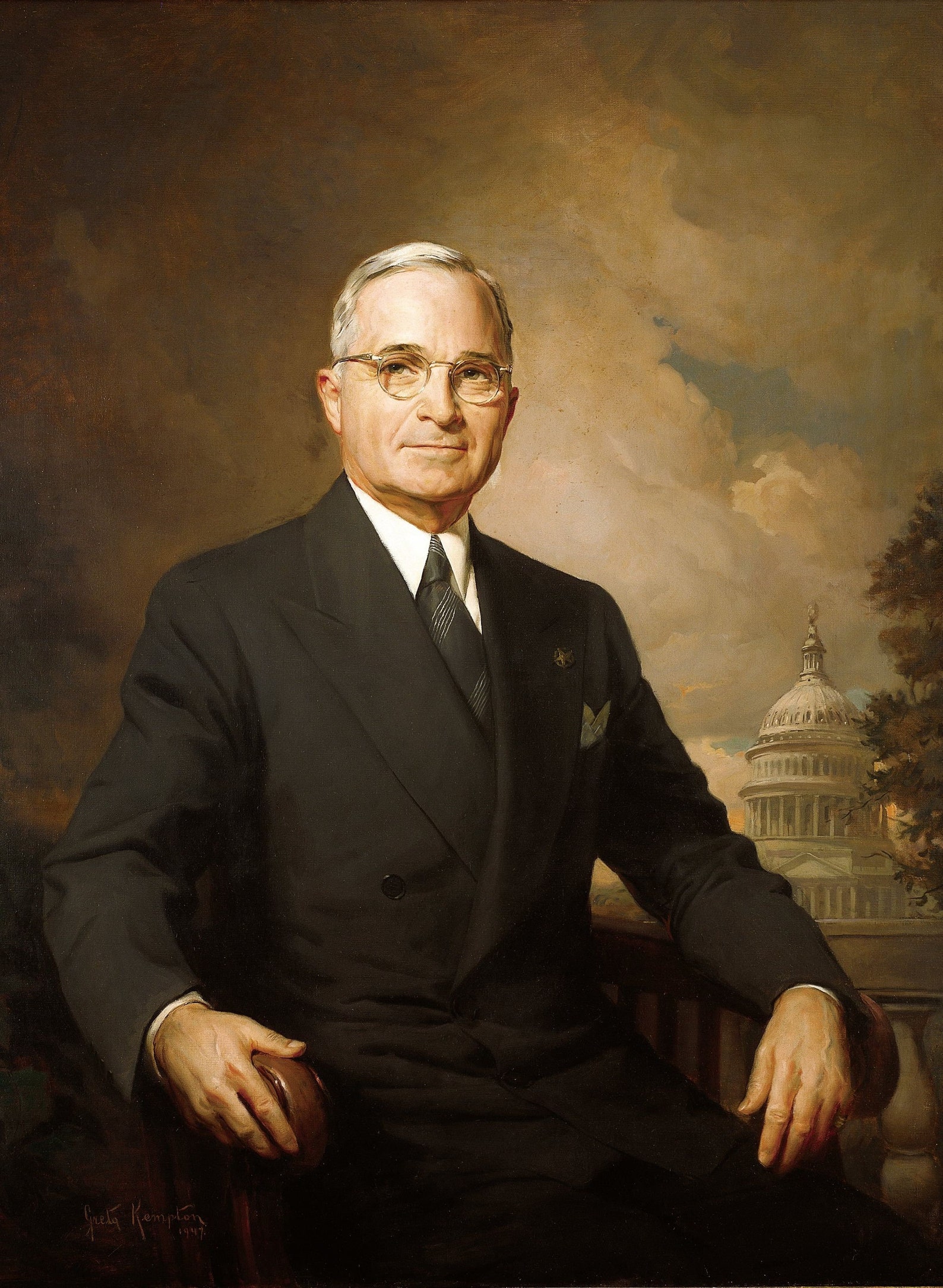 5x7 Harry Truman Official Portrait PHOTO United States - Etsy