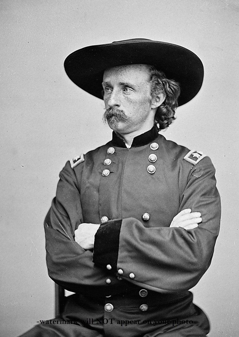 George Custer PHOTO Custer Last Stand Battle of Little Bighorn | Etsy