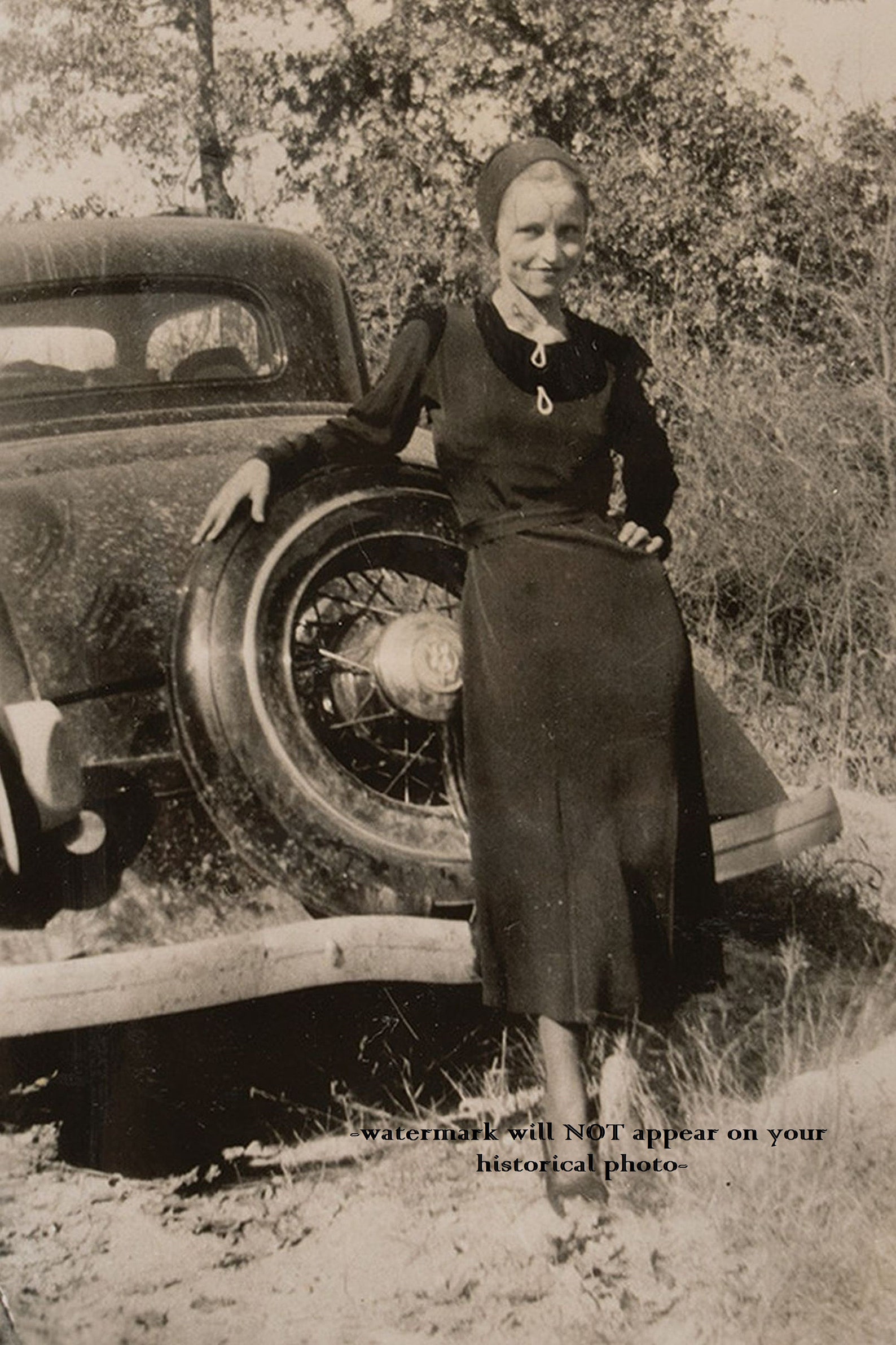 Bonnie Parker Getaway Car PHOTO Gangster Bonnie and Clyde Gang ...