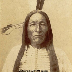 4x6 1880s White Bull PHOTO He Fought George Custer, Battle of Little ...