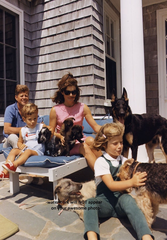 5x7 1963 John F Kennedy Family & Dogs PHOTO President JFK | Etsy