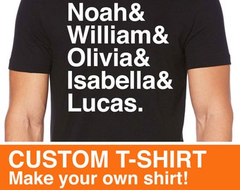 Custom name shirt | Etsy