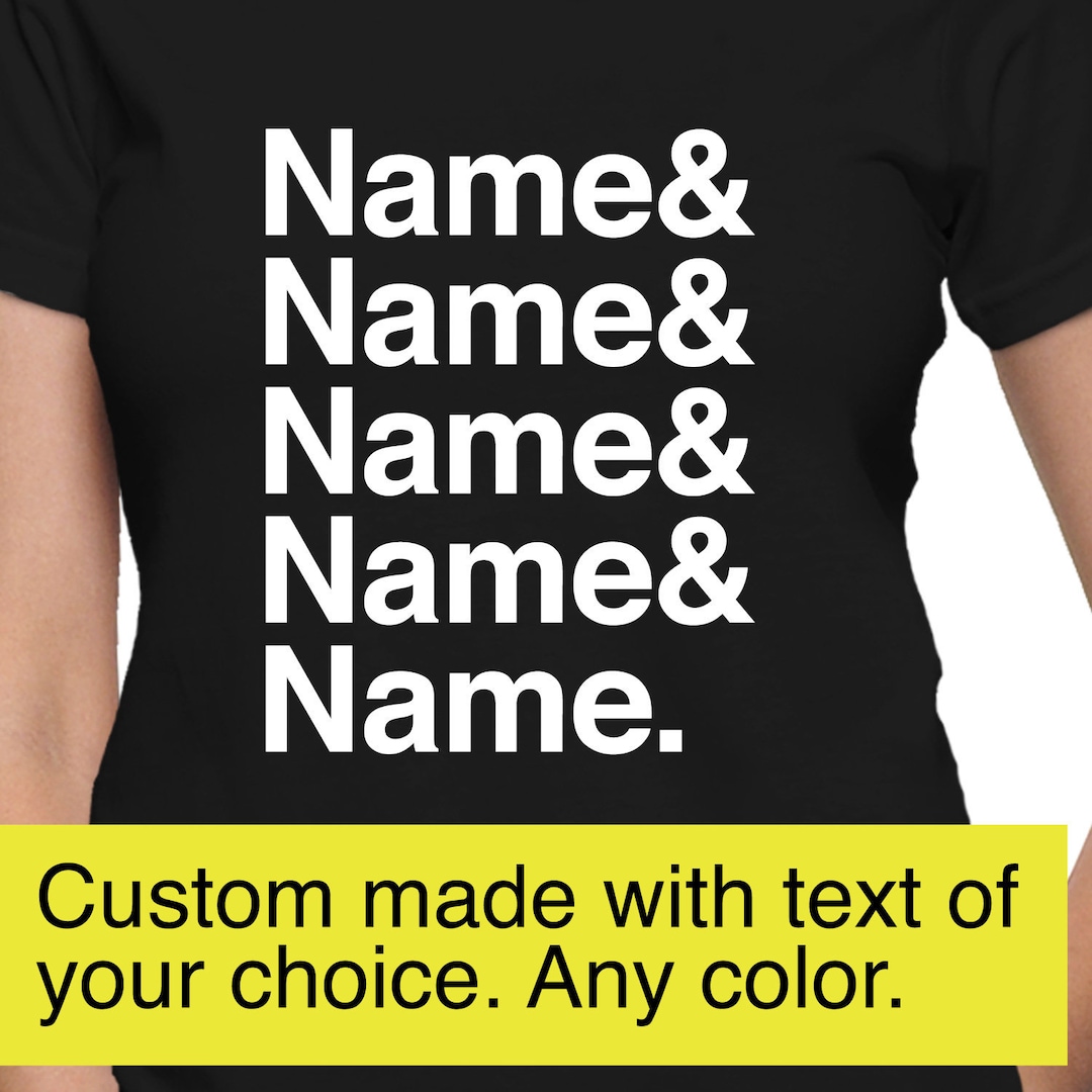 Custom Name T-shirt / Custom Shirt, Name Shirt, Name Tee, Name T-shirt ...